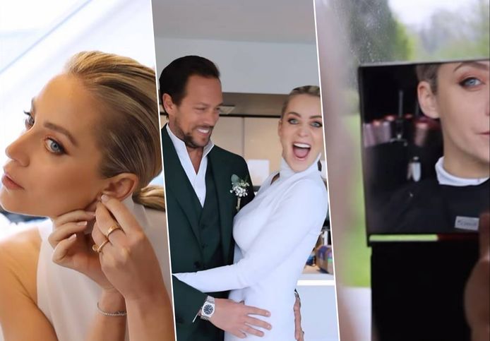 La présentatrice Emilie Dupuis partage les premières images de son mariage civil | People | 7sur7.be