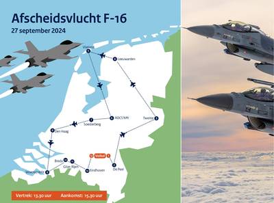 LIVE: Bekijk hier de afscheidsvlucht van de F16-straaljagers boven ...