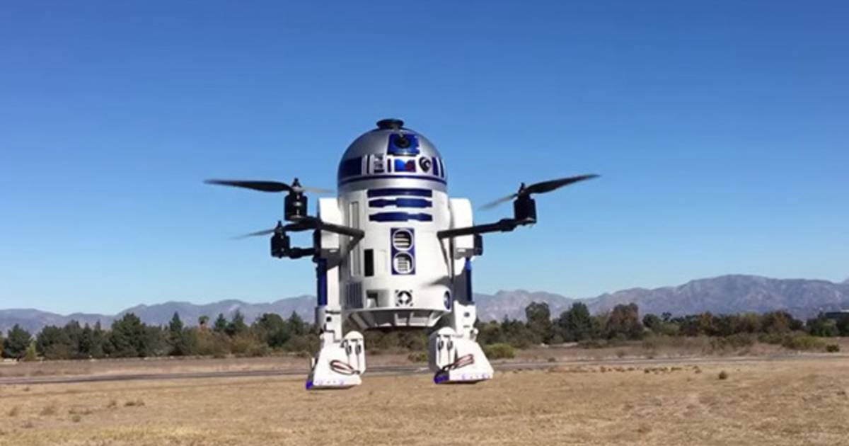 Après le droïde, voici le drone R2-D2 | Insolite | 7sur7.be