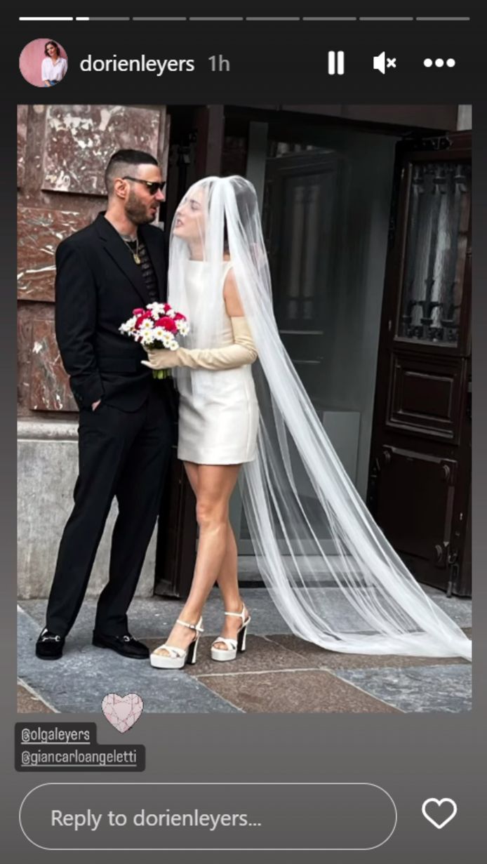 Olga Leyers is getrouwd met Giancarlo Angeletti | Showbizz | hln.be