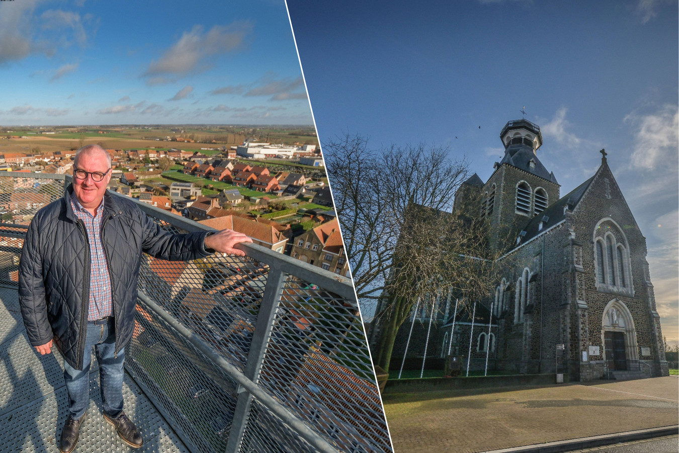 Kleinste stadje Mesen bouwde uitkijkpunt op kerk, maar dat moet nu ...