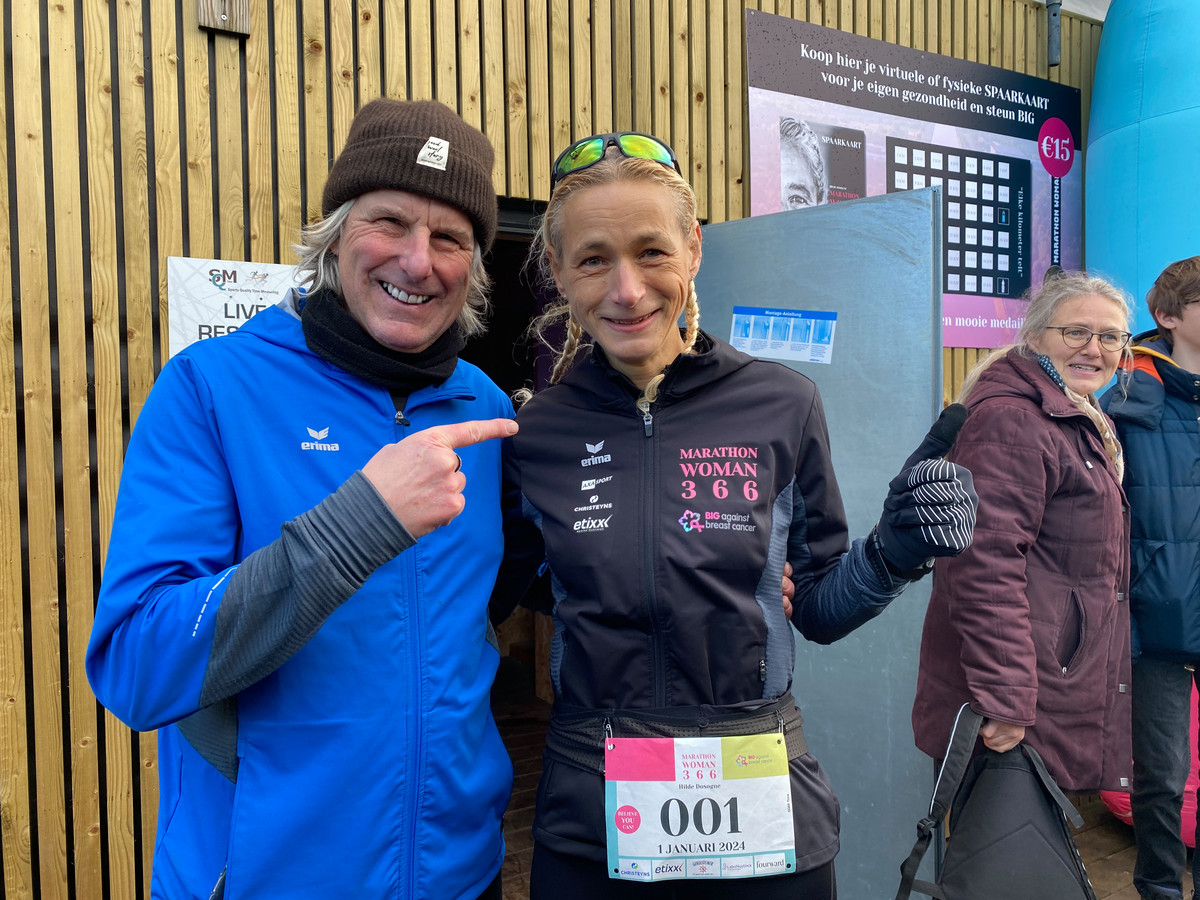 Hilde (54) wil dit jaar élke dag een marathon lopen, en start vol goede ...