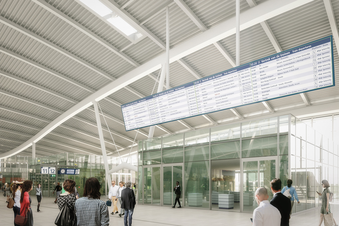 Geen nostalgisch geklapper meer op het nieuwe informatiebord in Utrecht ...