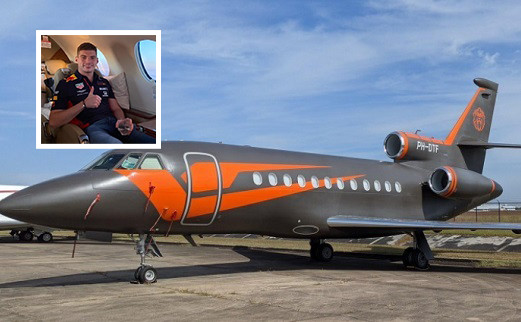 Pourquoi le jet privé de Max Verstappen n’est désormais plus tout à ...