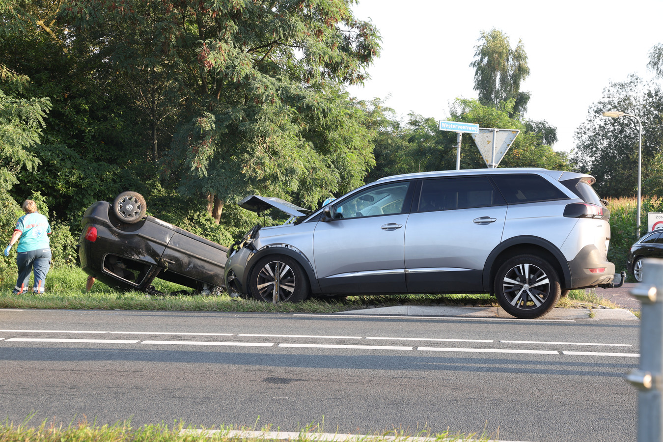 Gewonde bij aanrijding op N35 tussen Wierden en Nijverdal, vlakbij plek ...
