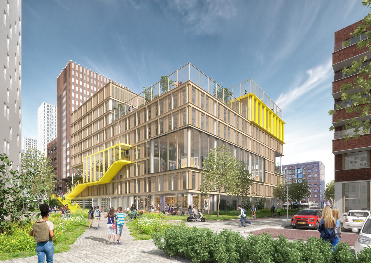 Zo gaat de nieuwe ‘megaschool’ in Rotterdam-Zuid eruitzien | Foto | AD.nl
