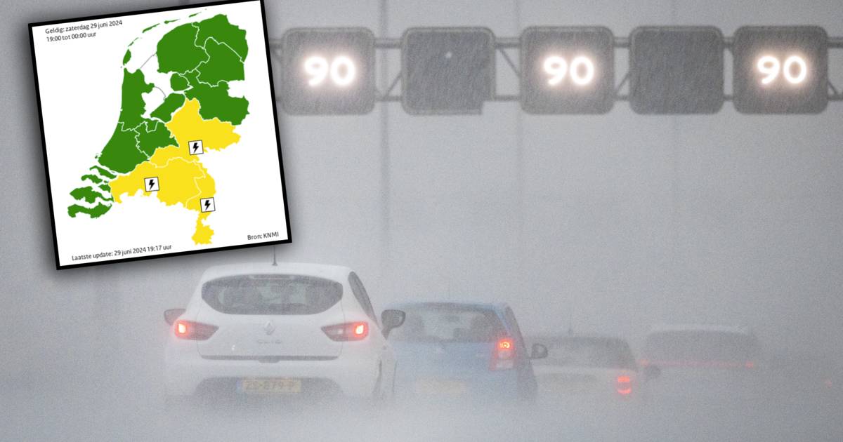 KNMI geeft code geel voor Gelderland: zware buien en plaatselijk wateroverlast verwacht in ...
