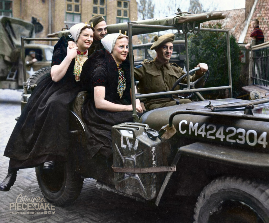 Ingekleurde foto’s brengen oorlog in Zeeland dichterbij dan ooit | Foto ...