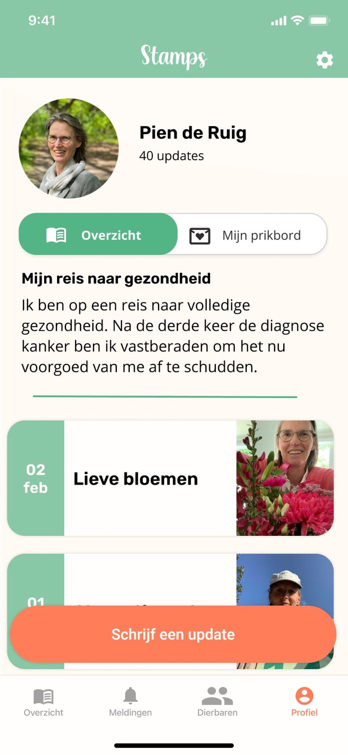 Pien was door goedbedoelde berichtjes altijd met haar ziekte bezig, tot haar dochter met dé ...