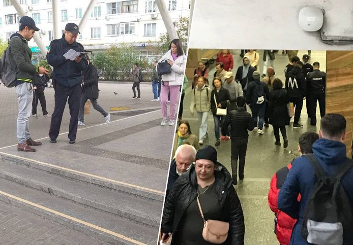 Inwoners Moskou waarschuwen elkaar op sociale media voor plaatsen waar ...