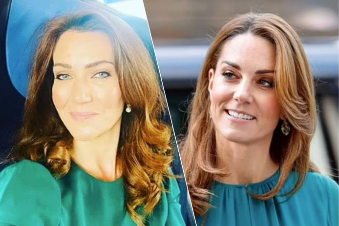 Britse dubbelganger van prinses Kate ontkent dat zij te zien is op ...