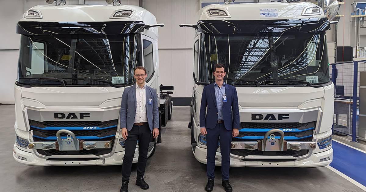 Een DAF elektrisch laten rijden aan een bovenleiding? Duitse ...