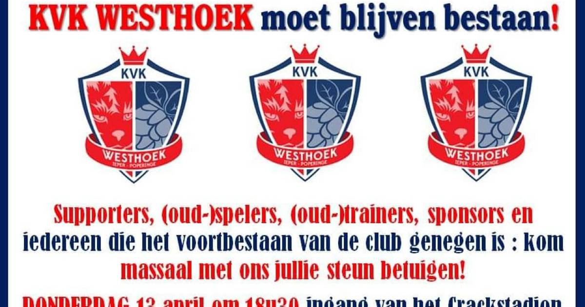 Supportersgroep KVK Westhoek wil vanavond zoveel mogelijk volk aan het ...