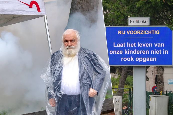 Antoine Denert hult kerkplein in rook tijdens opvallende campagne voor ...