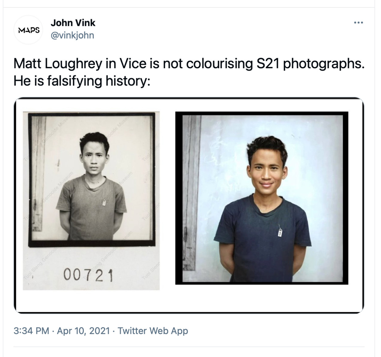 Op de bewerkte foto’s van kunstenaar Matt Loughrey kijken de ...