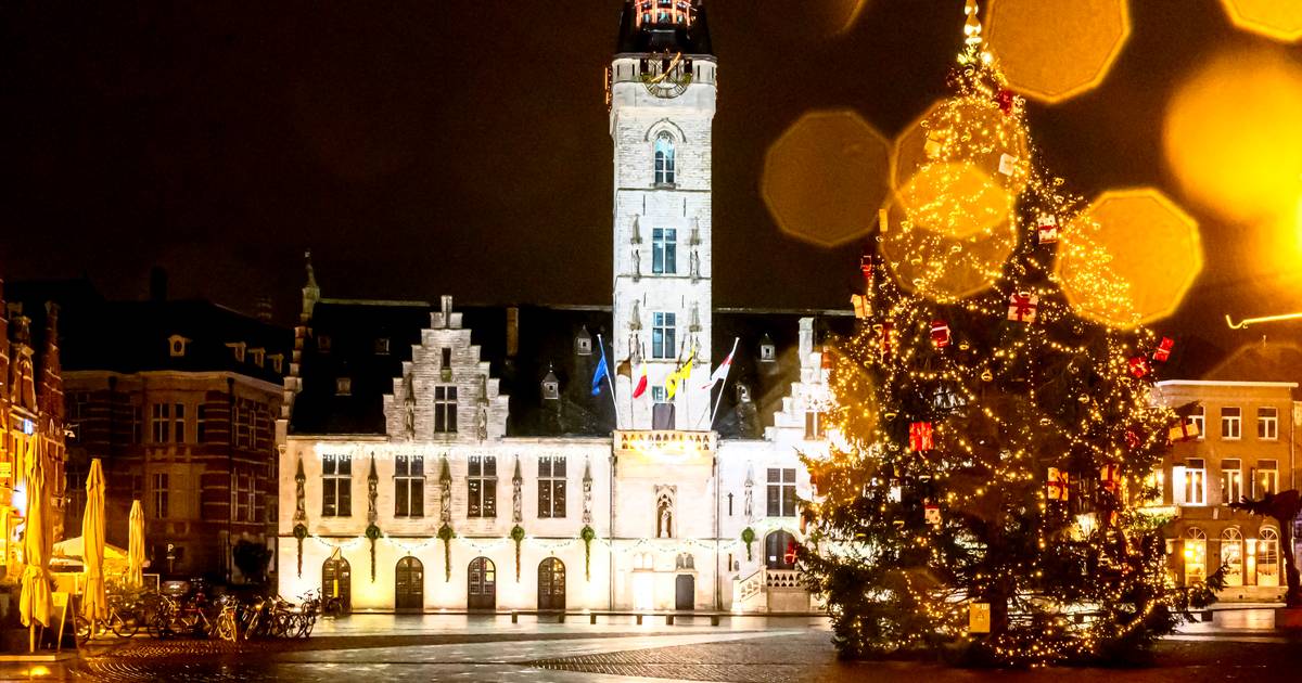 Grote Markt decor voor nieuwjaarsreceptie | Dendermonde | hln.be