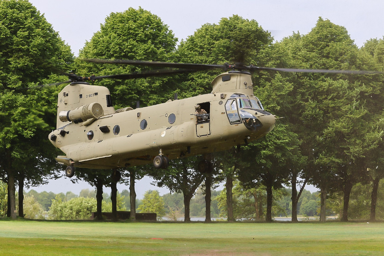 Chinook-helikopters landen midden in Den Bosch | Foto | AD.nl