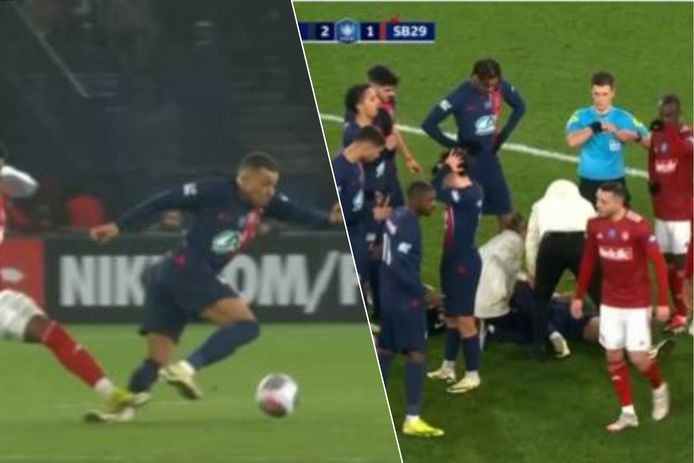 Niet te vatten dat hij slechts geel kreeg: Mbappé ontsnapt aan ergste ...