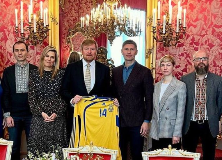 Willem-Alexander belooft met Evgeniy Levchenko mee te gaan naar Oekraïne