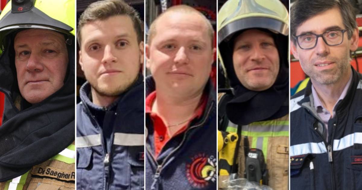 Vijf vrijwillige brandweermannen over de drukste week van hun carrière ...