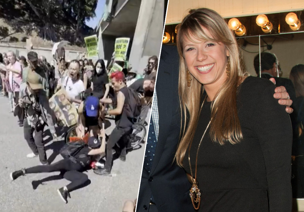 ‘full House Ster Jodie Sweetin Tegen De Grond Geduwd Door Politie Tijdens Protest Tegen