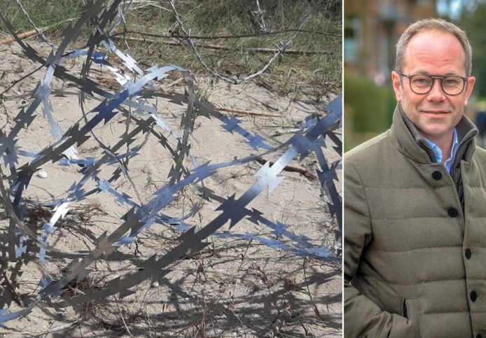 “Wat als honden of spelende kinderen in deze scheermesdraad verstrikt ...