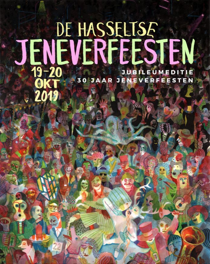 Hasseltse striptekenaar ontwerpt affiche Jeneverfeesten | Hasselt | hln.be