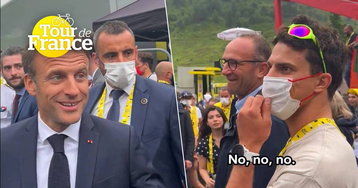 Belgische Youtuber brengt Frans president Macron aan het lachen tijdens ...