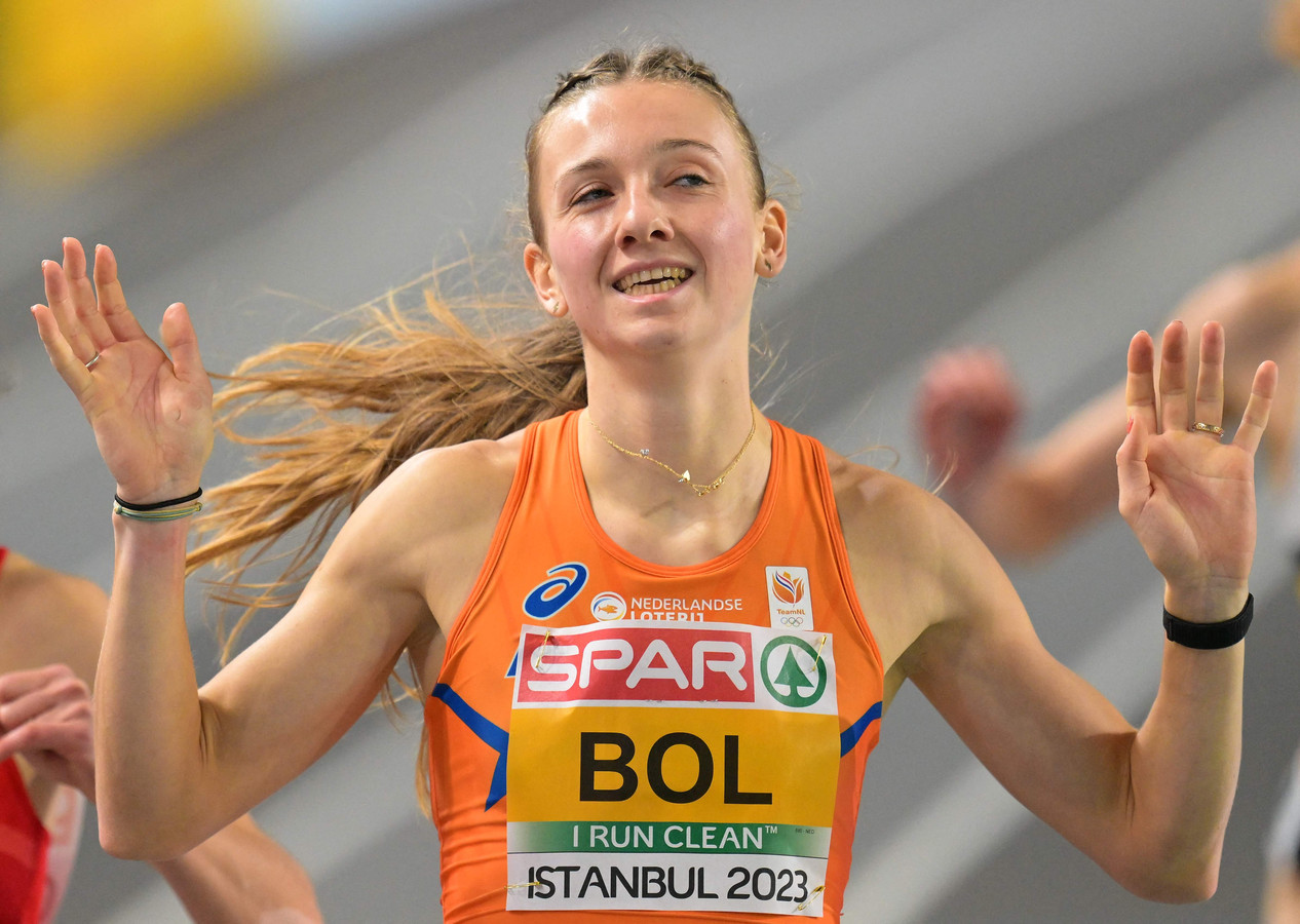 Femke Bol begint seizoen met Nederlands record op 200 meter en toptijd op 400 meter | Foto | AD.nl