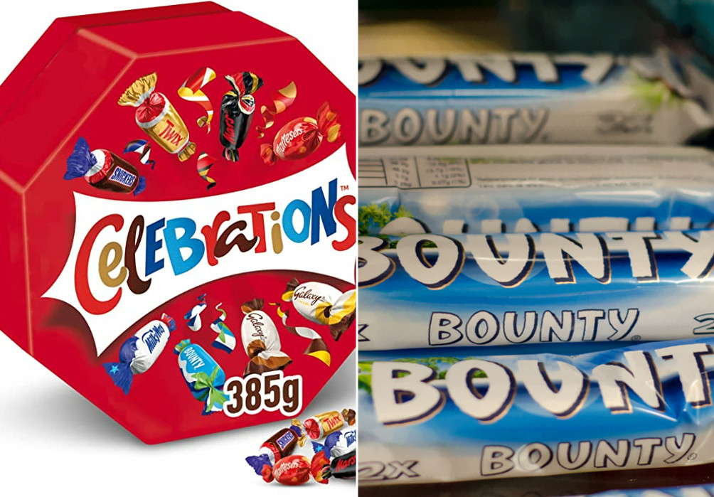 Bounty verdwijnt in Engeland uit Celebrations-box: binnenkort ook bij ...