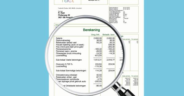 Het nieuwe loonstrookje: blij met een dooie mus? - Oozo.nl