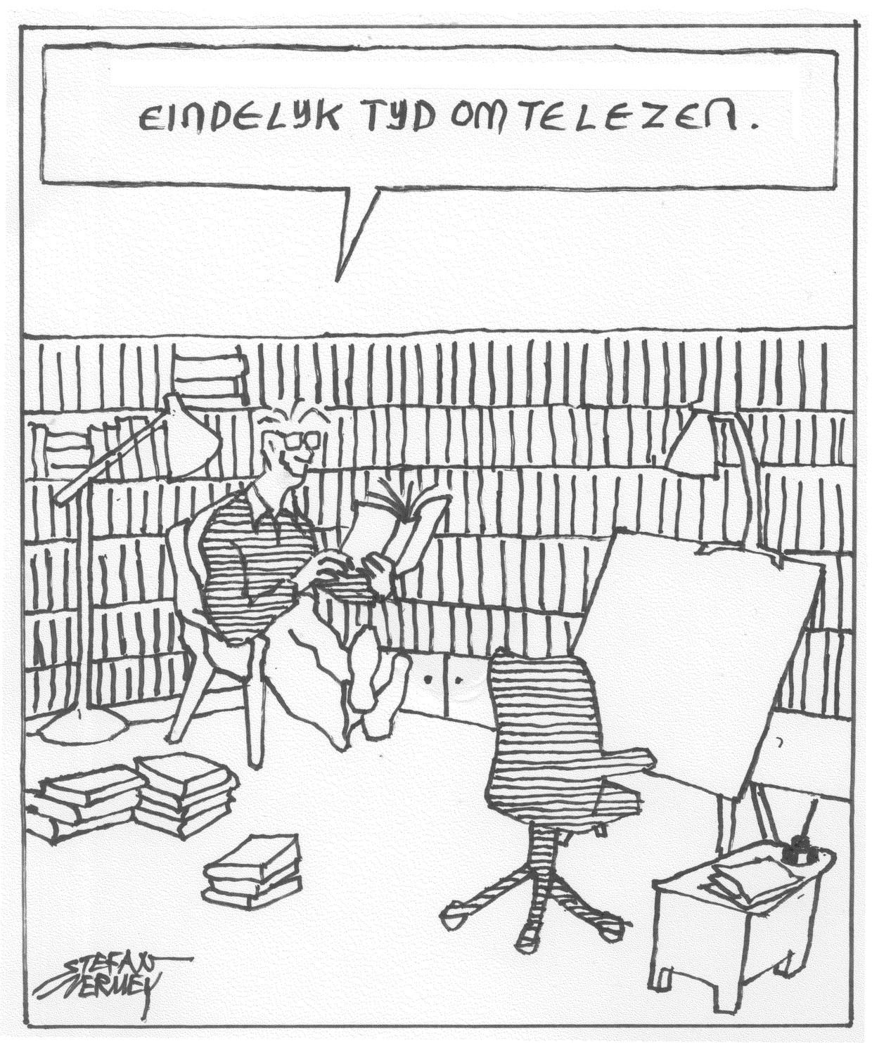 Na 47 jaar en duizenden cartoons neemt Stefan Verwey afscheid van de ...