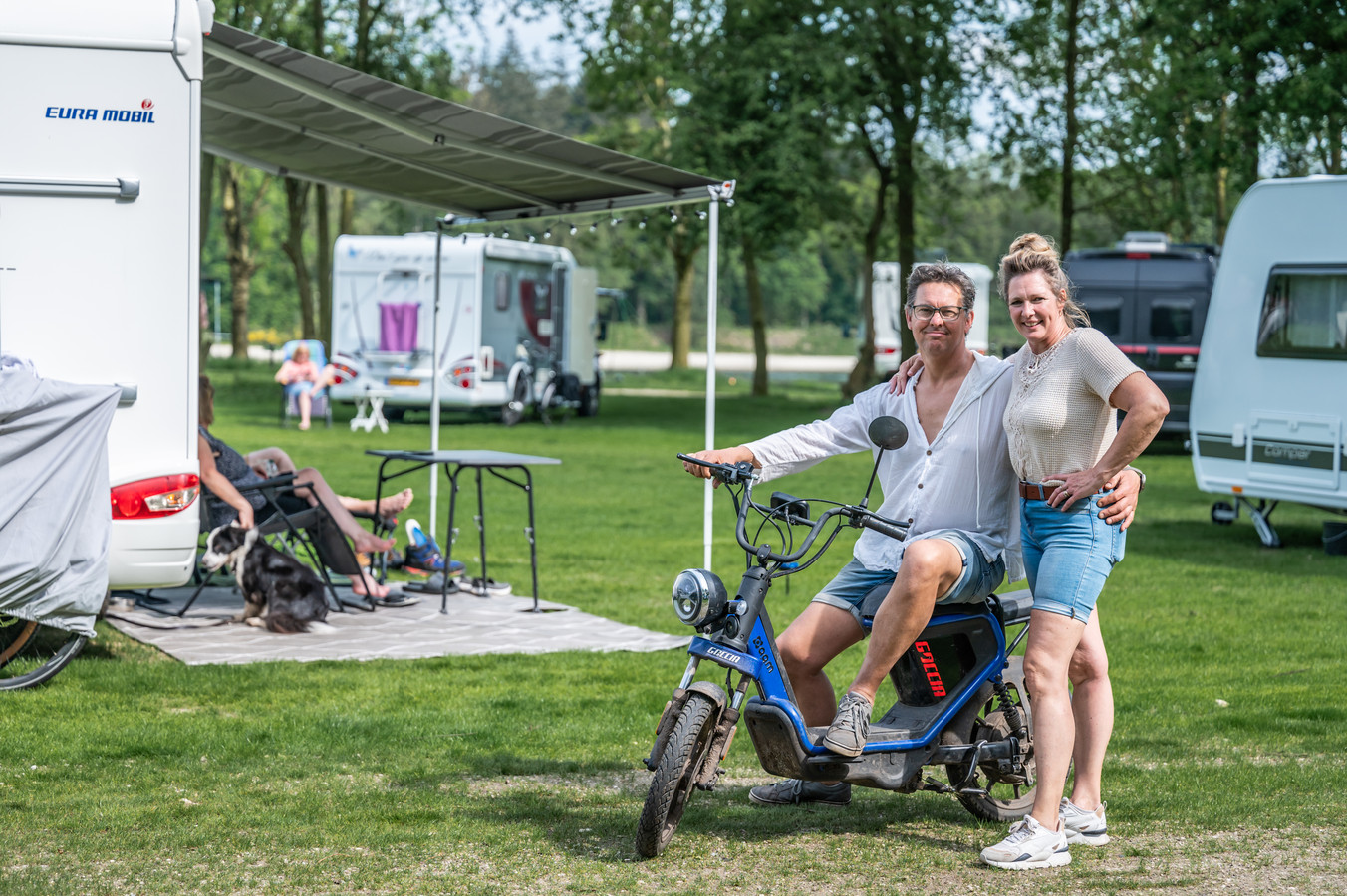 Het was een camperpark, is nu een camping, en die zit vol: ‘We hadden ...