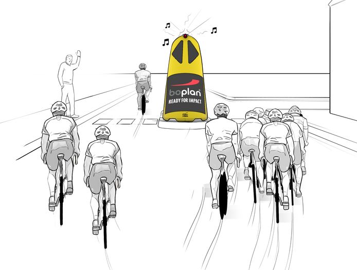 Deze ‘safety totems’ moeten valpartijen voorkomen op E3 | Harelbeke ...