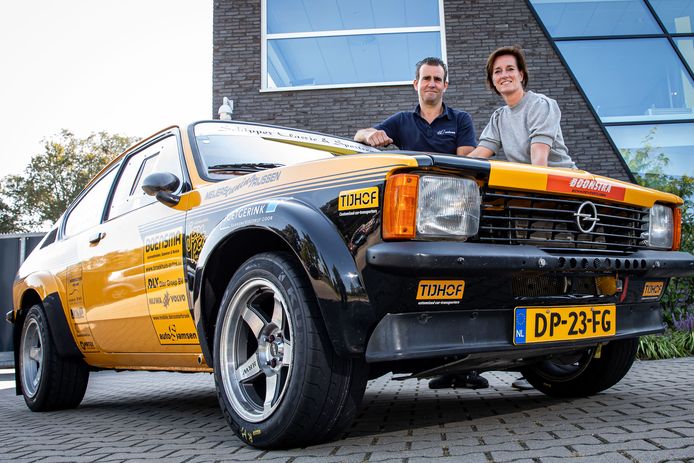 Het familieduo samen in de Hellendoorn Rally: Edwin en Ingrid vlammen ...