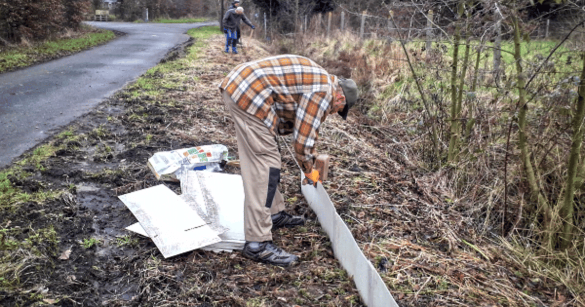 Natuurpunt plaatst paddenschermen aan Doornaarlei en Lage Vosbergstraat ...