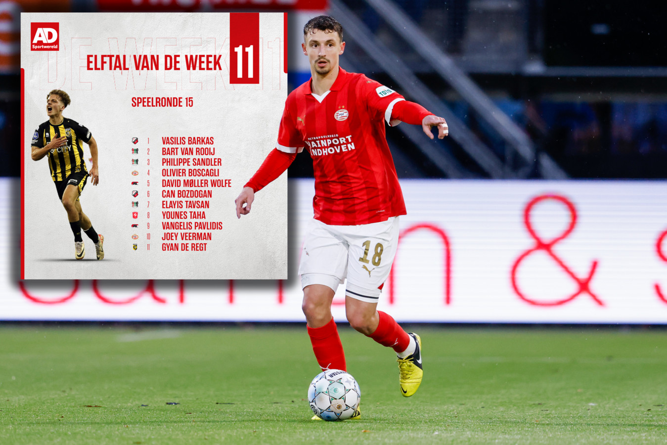 Olivier Boscagli krijgt hoogste cijfer, drie spelers van NEC in Elftal van de Week | Foto | AD.nl