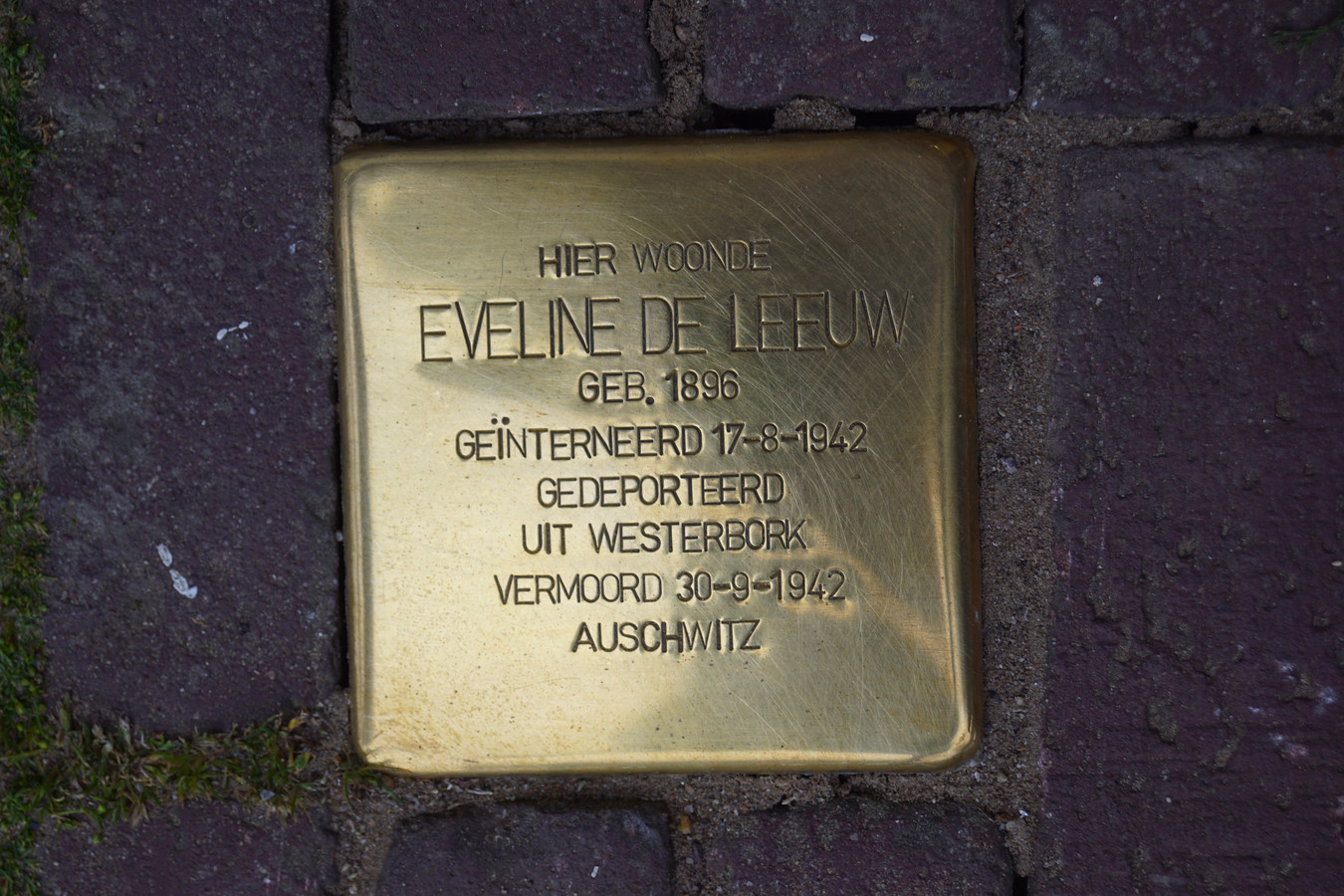 Struikelsteen voor enige Joodse inwoonster van Bunschoten in de Tweede Wereldoorlog | Foto ...