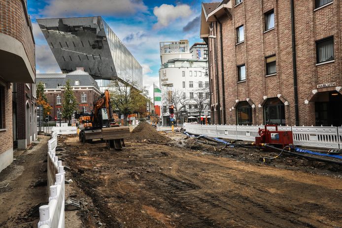 IN BEELD. Werken in Hasseltse Toekomststraat vangen aan | Hasselt | hln.be
