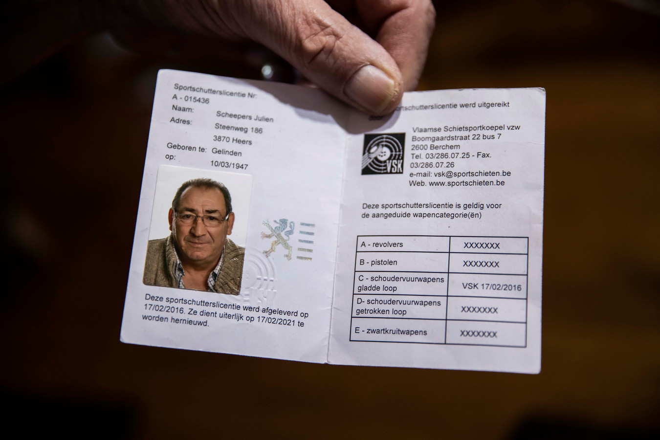 Sportschutter vergist zich van formulier... en staat prompt terecht ...