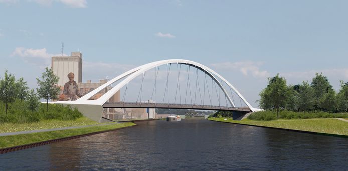 Een brug in aanbouw: nieuwe kanaalbrug Lochem wordt in elkaar gezet ...