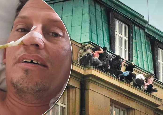 Peter loopt met gezin in Praag als hij wordt geraakt door kogel: ‘Kon ...
