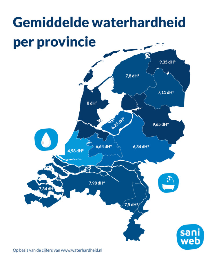 Het kraanwater in de provincie Utrecht is ‘zachter’ dan in andere ...
