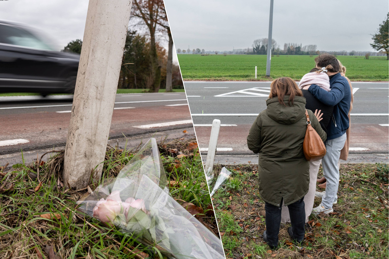 En toen liep brandweerman Tom naar het wrak van de BMW en zag dat zijn ...
