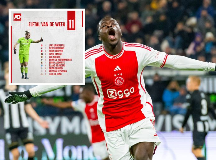 Unnerstall uitblinker van het elftal van de week, Brobbey en De Jong ...