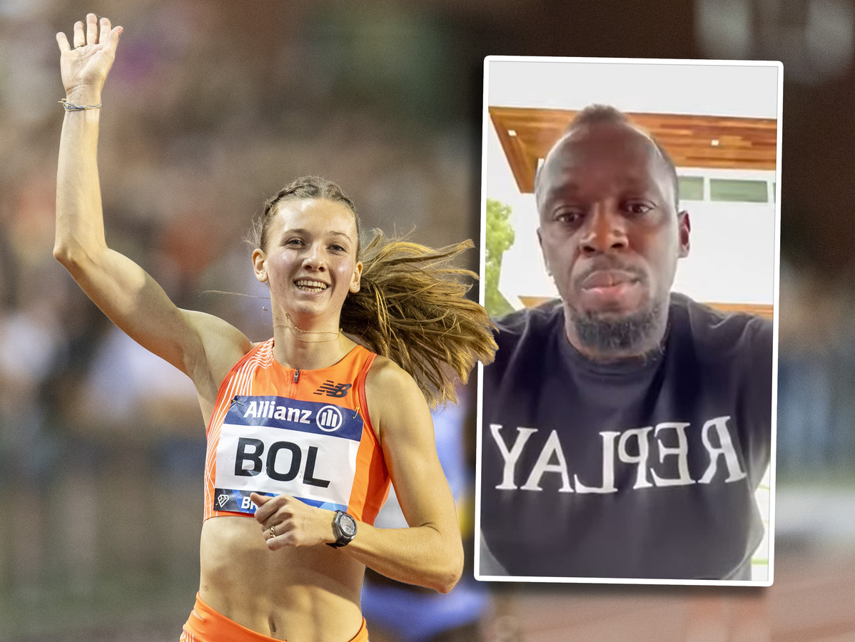 Usain Bolt spreekt fraaie videoboodschap in voor Femke Bol na ...