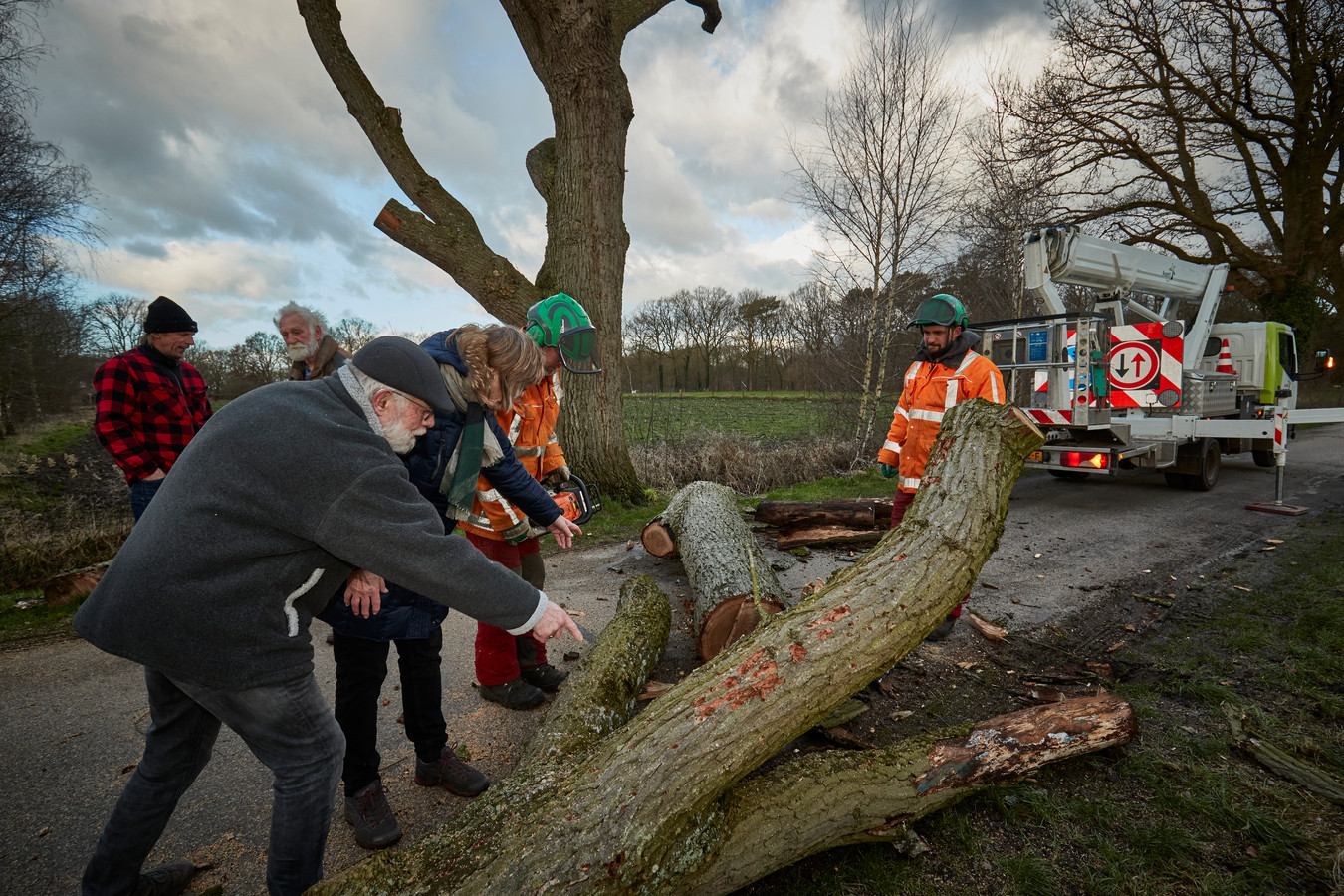 Vijftien kunstenaars gaan op een landweggetje bij Ruurlo aan de slag ...