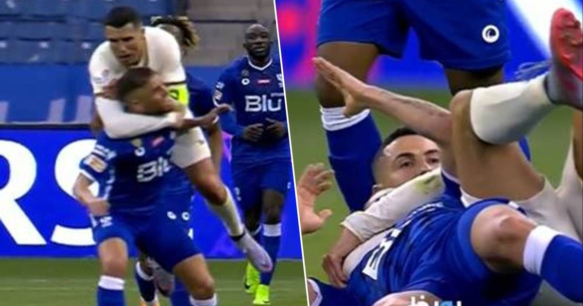 Le craquage de Cristiano Ronaldo qui se prend pour un catcheur en plein ...