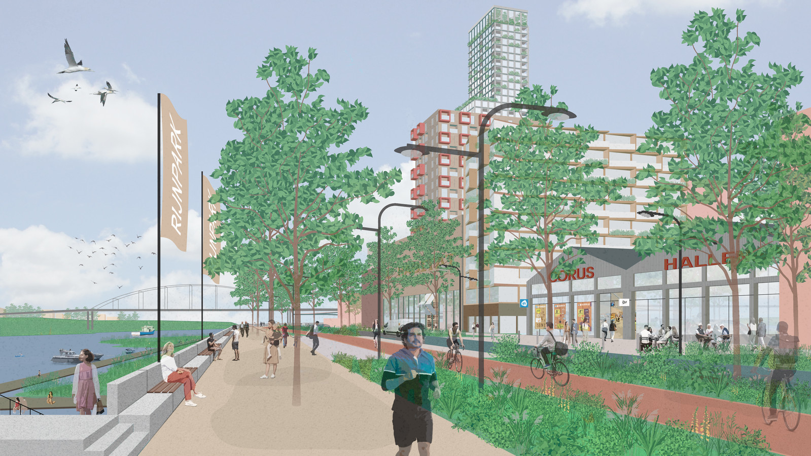 Met Rijnpark wordt Arnhem een beetje Manhattan aan de Rijn: nieuwe wijk ...