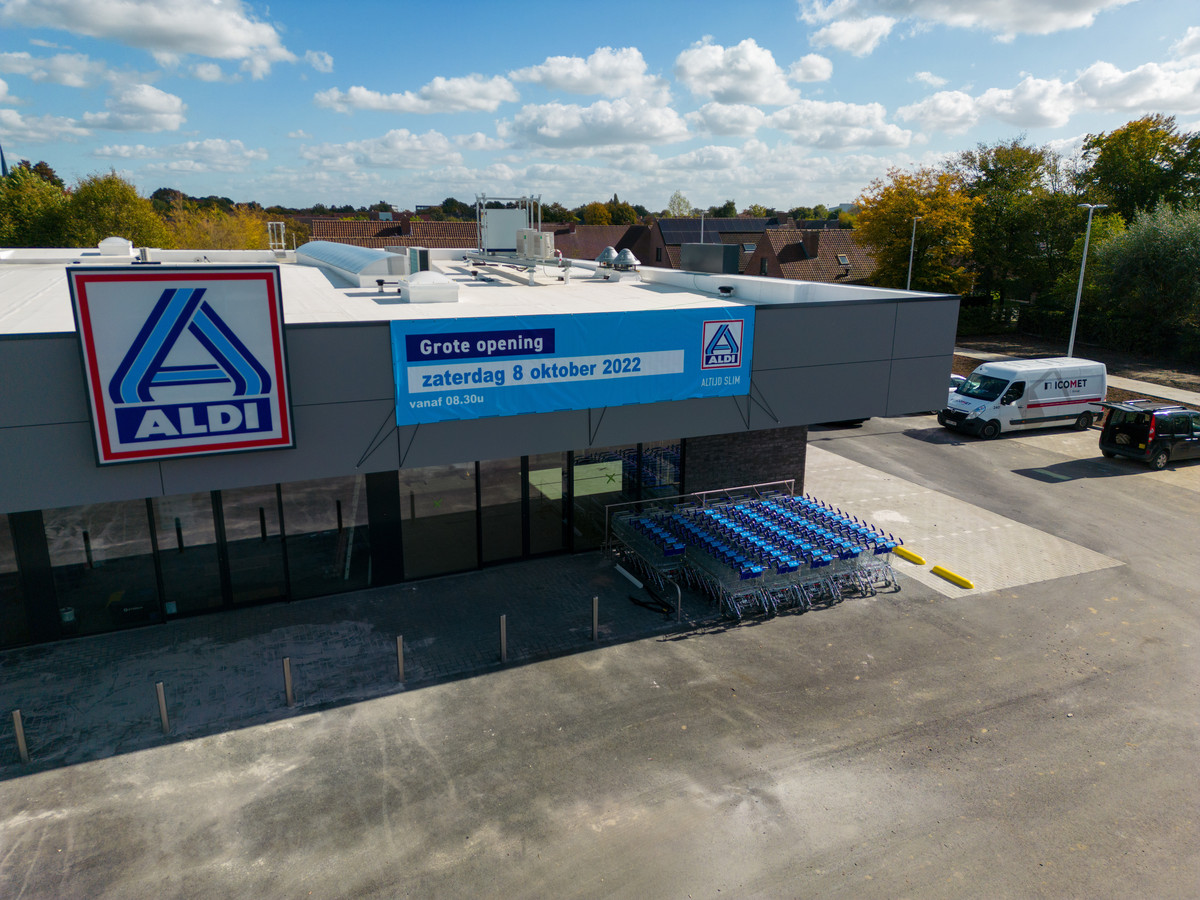 Nieuwe Aldi opent zaterdag de deuren: “Dubbele winkeloppervlakte en ondergrondse parking” | Foto ...